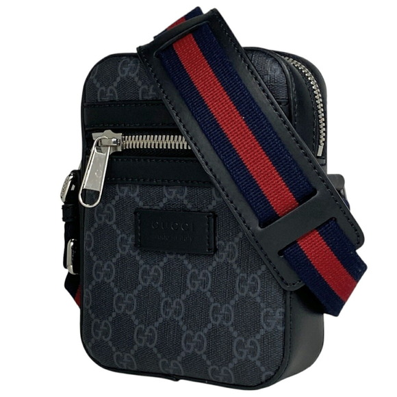 Gucci | Bags | Gucci Gg Supreme Sherry Web Shoulder Bag Black | Poshmark